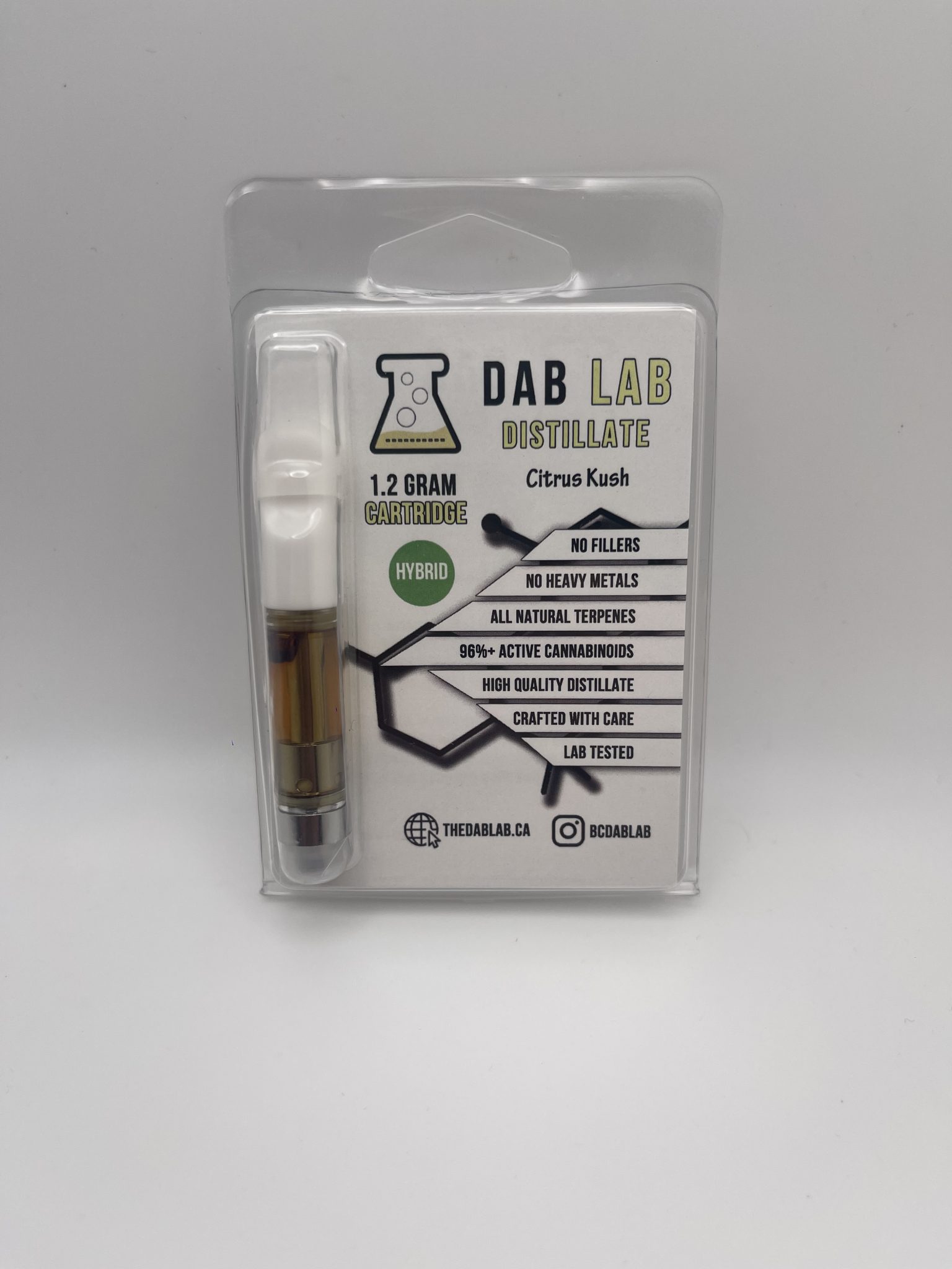 Dab Lab Distillate Vape Cartridges (1.2 Gram) - Cannabis Vapes