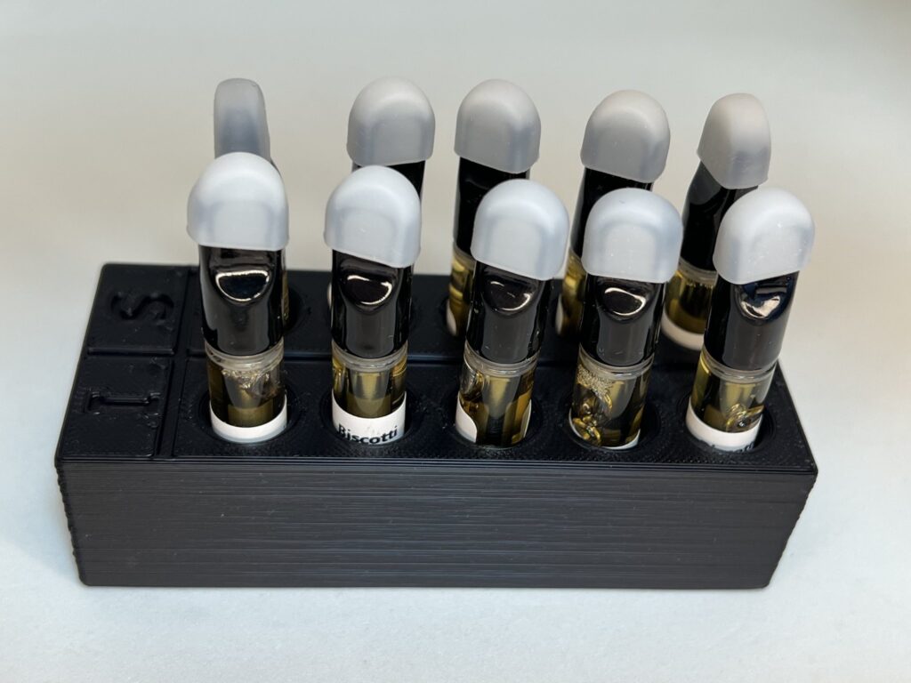 Black Plastic 510 Cartridge/Battery Holder - Cannabis Vapes
